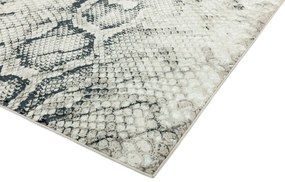 Šedý  koberec Ston Snake Rozměry: 80x150 cm