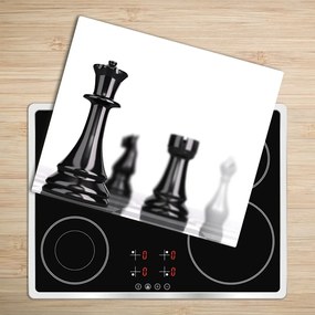 Skleněná krájecí deska Chess kus