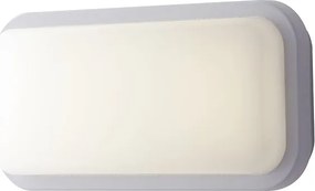 FAN LED-SHELLY-Q-L BCO Venkovní stropní svítidlo LED SHELLY bílá polykarbonát 20 W 2500 lm 3000/4000 K IP65 29,6x14,6x7,6 cm - FANEUROPE