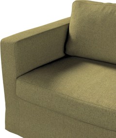 Potah na pohovku IKEA  Karlstad 2-místná , nerozkládací, dlouhý barva zelená látka pletený vzor