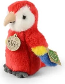 Rappa Plyšový papoušek Ara 16 cm červená / ECO-FRIENDLY / od 0 let