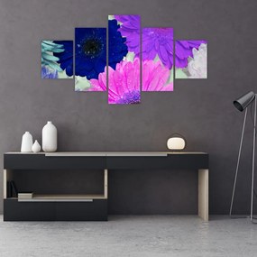 Obraz barevných květin (125x70 cm)
