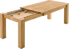 Massivo.cz Rozkládací jídelní stůl Bold 160, dub, masiv (160x90 cm)