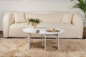 Designový konferenční stolek Zakwani II 90 cm bílý