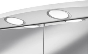 Jokey MDF skříňky AMPADO 60 LED Zrcadlová skříňka (galerka) - bílá - š. 60 cm, v. 66 cm, hl. 21/14 cm 111912420-0110