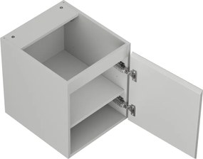 Mexen Rivel, koupelnová skříňka 40 cm, 1 dvířka, s drážkami, šedá matná, 91A21-04047-1-BF62