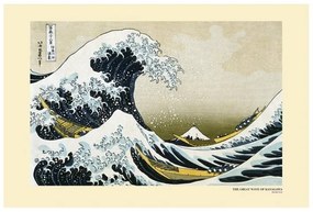 Plakát, Obraz - Velká vlna u Kanagawy, (91.5 x 61 cm)