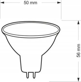 LED žárovka 12V MR16 5W 4000K 400lm Denní světlo Neutrální