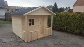 dřevěná zahradní dekorace „Dětský domek“ N10 botodre