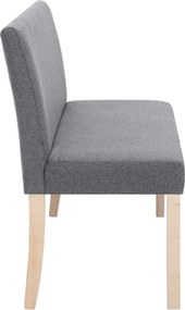 Lavice 139,5 cm světle šedá polyester 281335