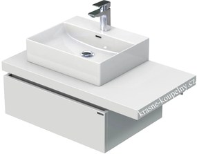 Intedoor Desk New koupelnový nábytek 905 mm s umyvadlem na desku, DE 54 90 L STORM 1Z Varianta: 26 Dub Gladstone