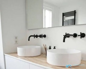 Nástěnná umyvadlová baterie EYN SU0167 s LED ve více barevných provedeních — Černá