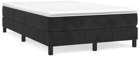 Box spring postel s matrací černá 120 x 190 cm samet 3269679