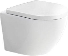 Mereo Mereo, WC závěsné kapotované, RIMLESS, 490x370x360, keramické, vč. sedátka CSS115SN, VSD82S2