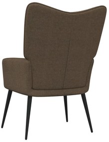 Petromila Relaxační židle hnědá textil