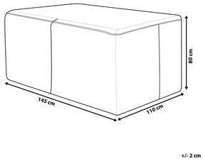 Ochranná plachta pro zahradní nábytek 145 x 110 x 80 cm Chuza (šedá). 1080279