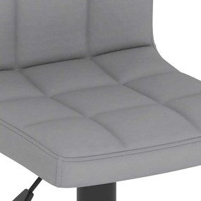 Barová židle světle šedá textil 334272
