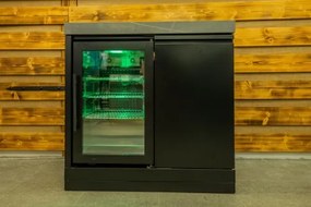 Venkovní kuchyně GrandHall s grilem Maxim G5 a s dřezem a vinotékou, 262cm