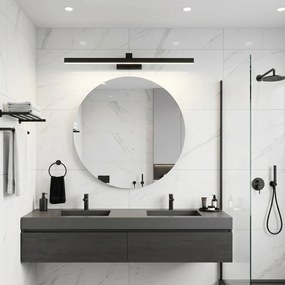 Toolight Rea, Koupelnové nástěnné LED svítidlo SWE012-1W 73cm BLACK, OSW-20111
