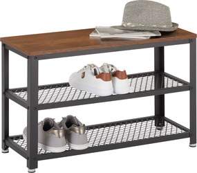 XXXLutz REGÁL NA BOTY, přírodní barvy, černá, 73/45/30 cm Carryhome - Regály na boty - 000537000706