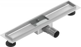 Mexen Flat nerezový sprchový žlab 50 cm - tělo žlabu bez krytu, 1015050