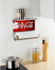 Magnetický držák na utěrku s poličkou Wenko Coca-Cola Classic