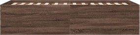 Rám postele hnědý dub 90 x 190 cm kompozitní dřevo 3280978