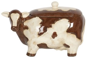 Keramická úložná dóza v designu krávy - 31*16*18 cm