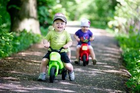 Teddies Odrážedlo Enduro menší Růžové + černá kola