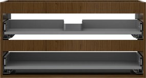 Mexen Box-A, závěsná skříňka 90 cm, 2 zásuvky, ořech, 91AX0-0900-470-2-86