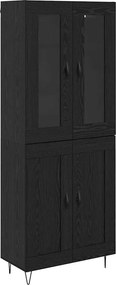 Vysoký bufet Černý dub 69,5 x 34 x 90 cm Kompozitní dřevo 3402717