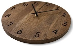Ručně vyročené nástěnné hodiny ze kvalitního dubu I SENTOP MAS024-3073