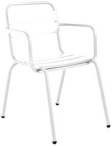 ISIMAR - Židle BARCELONETA s područkami - bílá