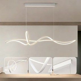 Brilagi - LED Stmív. lustr na lanku SIGNATURE LED/55W/230V 120x23 cm bílá + DO