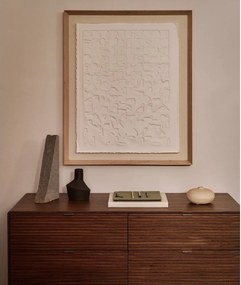 Komoda v dekoru ořechu v tmavě přírodní barvě 120x75x50 cm Norlen – Kave Home