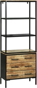 Vysoký bufet Hnědá 70 x 35 x 180 cm Masivní mangové dřevo 3310126