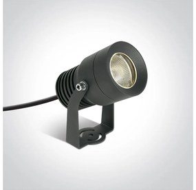 ONE Light 7046/AN/W zahradní bodové LED svítidlo, antracit, 10W, 3000K, ø7,5cm, 50°, IP65