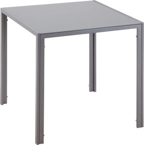 Jídelní stůl HOMCOM 75 x 75 cm, čtvercový kuchyňský stůl pro 4 osoby, jídelní stůl z tvrzeného skla s kovovými nohami, moderní stůl do kuchyně, jídeln