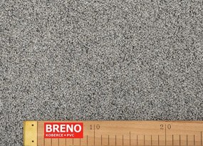 Breno Metrážový koberec LAGO 36889, šíře 300 cm, Šedá/Stříbrná