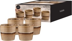 Světle hnědé porcelánové hrnky na espresso v sadě 4 ks 350 ml Haven – Ladelle