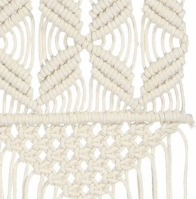 Nástěnný závěs macramé 40 x 80 cm bavlna 323997