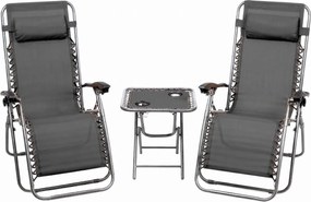 3 dílný set relaxačních křesel + stolku Atlantic