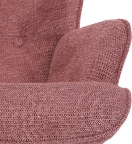 Houpací křeslo AK-373 PINK2, látka, růžová (67 x 85) cm