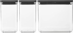 Brabantia Sada obdélníkových nádob 2x 1,6 l 1x 3,5 l