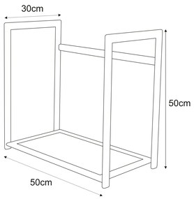 Stojan na dřevo ke krbu KS-24