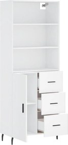 Skříň highboard bílá 69,5 x 34 x 180 cm kompozitní dřevo 3189461
