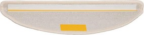 Schodové rohože 30 ks 56 x 17 x 3 cm bílé půlkulaté 3365805