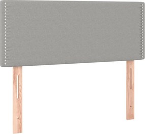 Box spring postel s matrací světle šedá 120x190 cm textil 3269765