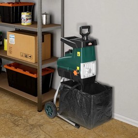 Zahradní štěpkovač/drtič DIOX+2x 60l pytel, 3100W černá/zelená Gardebruk