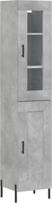 Skříň highboard betonově šedá 34,5x34x180 cm kompozitní dřevo 3199501
